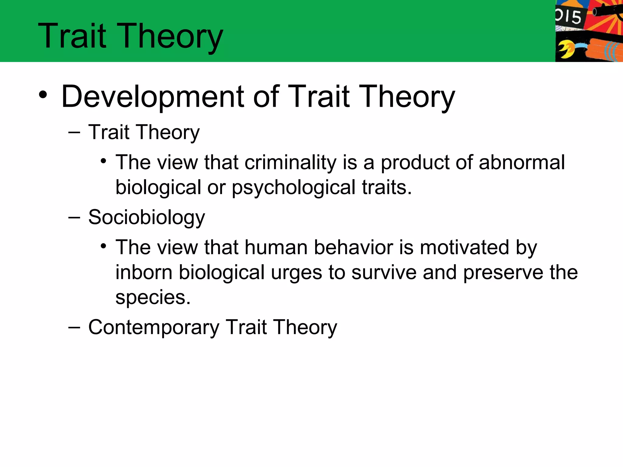 Chapter 5 Trait Theory | PPT