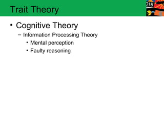 Chapter 5 Trait Theory | PPT | Mental Health | Diseases and Conditions