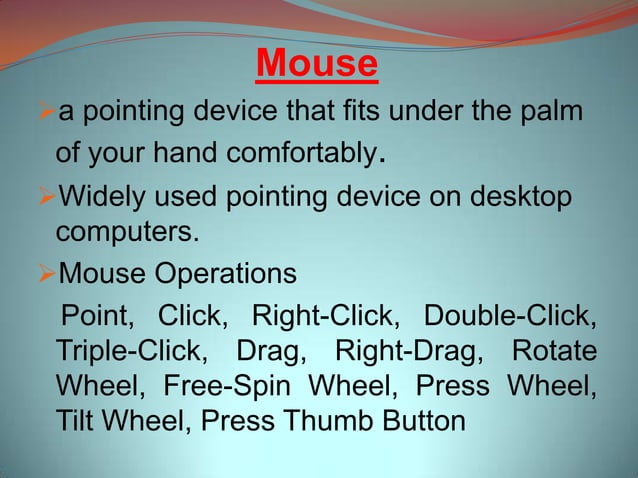 Chapter 5 Input | PPT