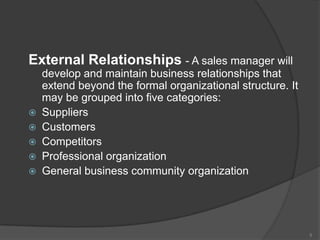 Chapter 5. The Professional Sales Manager. | PPTX | Resume Writing and ...