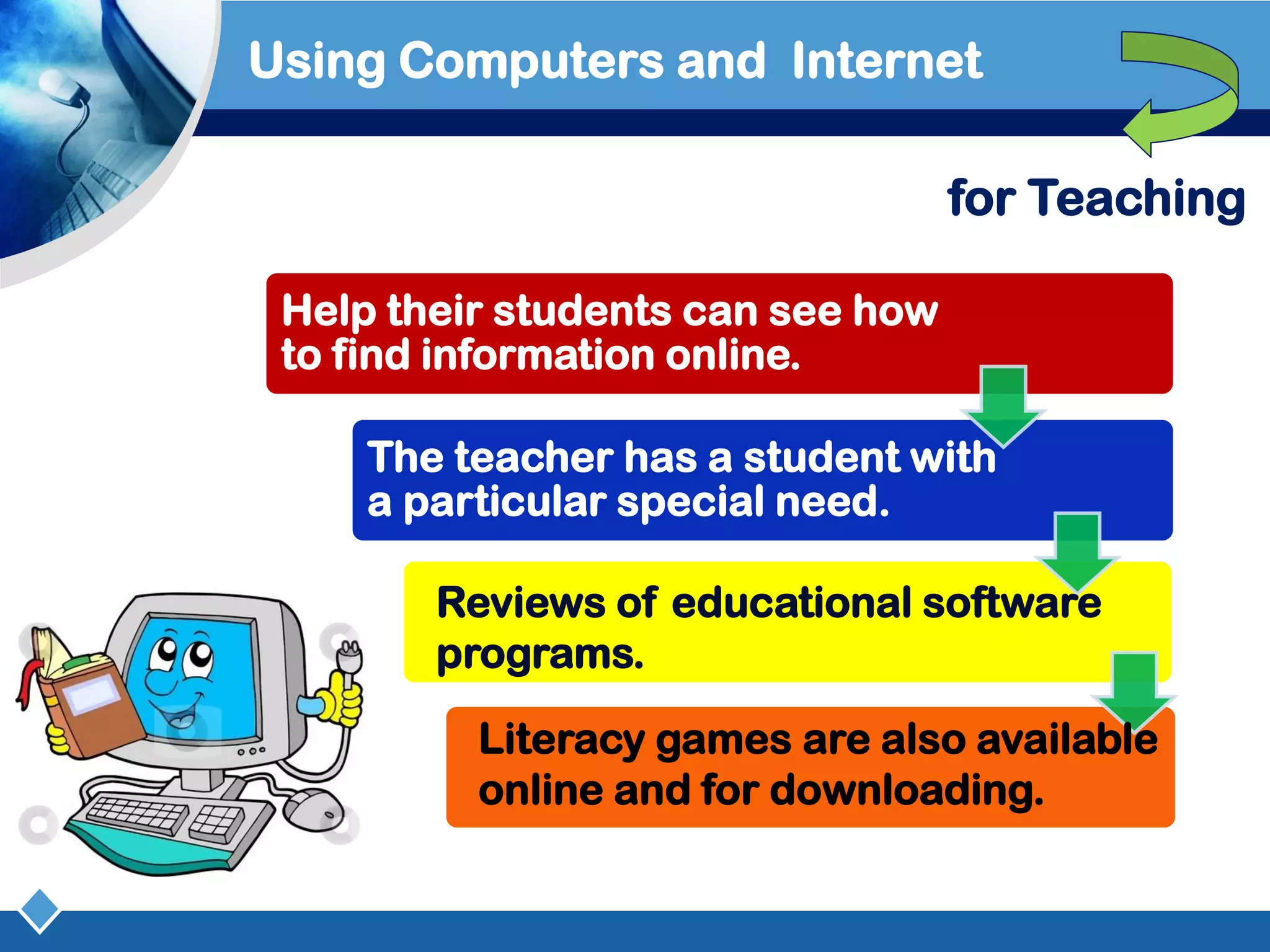 Chapter 5 - Computers for Learning | PPT