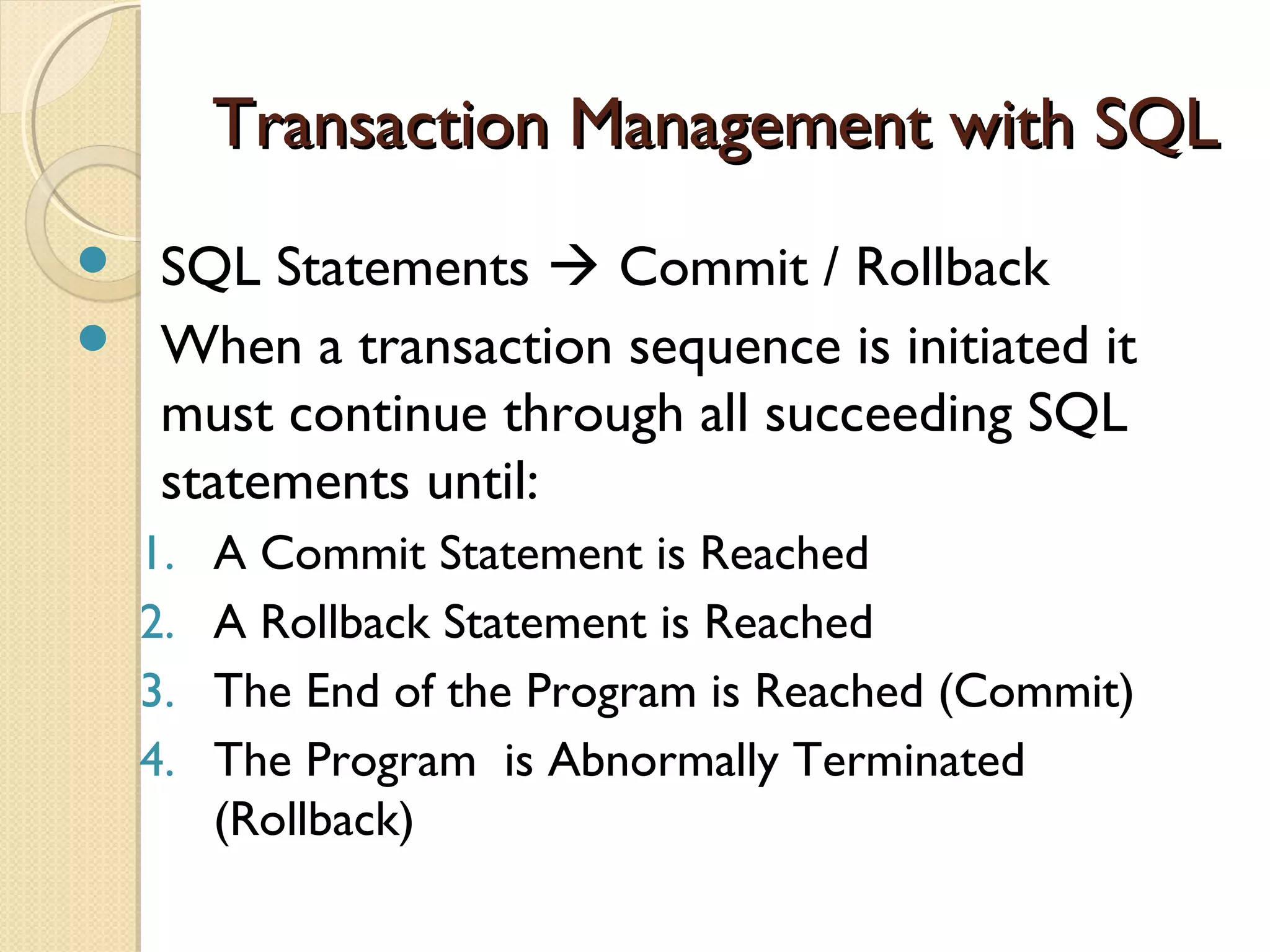 database management system Chapter 5 | PPT