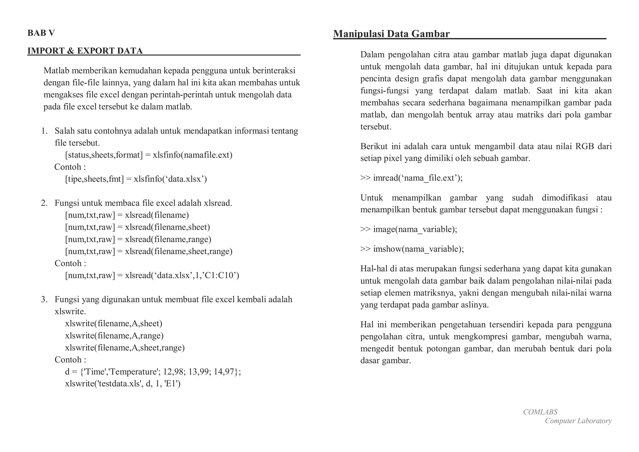 Matlab Tutorial Chapter 5 | PPT