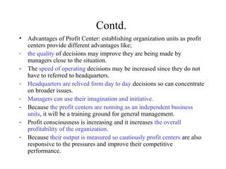 Chapter 5 profit center | PPT