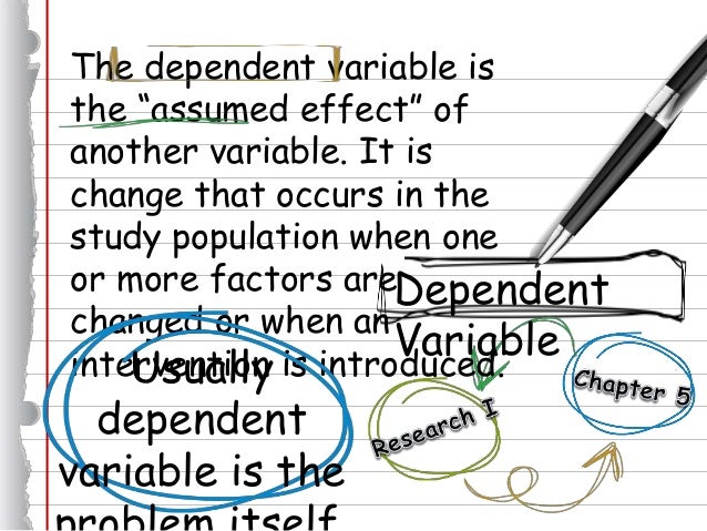 Research Variables (Chapter 5)