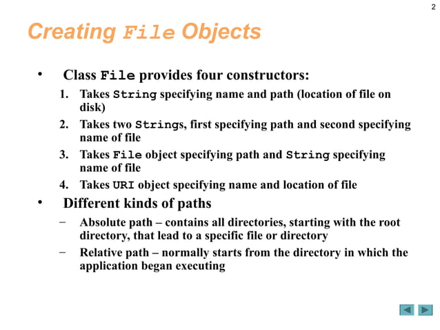 Chapter 5 Class File | PPT