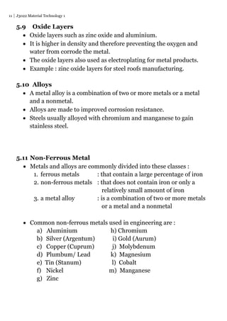 Material Technology | PDF | Chemistry | Science