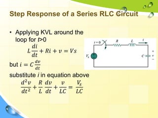 Chapter 5 Transient and steady state response(Second-Order Circuit) | PPTX