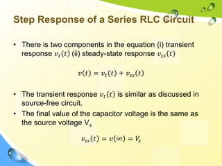 Chapter 5 Transient and steady state response(Second-Order Circuit) | PPTX
