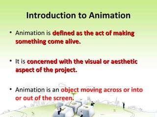 Chapter 5 : ANIMATION | PPT