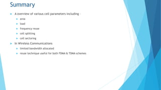 Chapter 5(Cellular Concepts) | PPTX