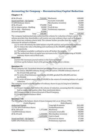Advance Accounting b.com part 2 chapter 5 notes | PDF