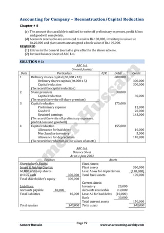 Advance Accounting b.com part 2 chapter 5 notes | PDF