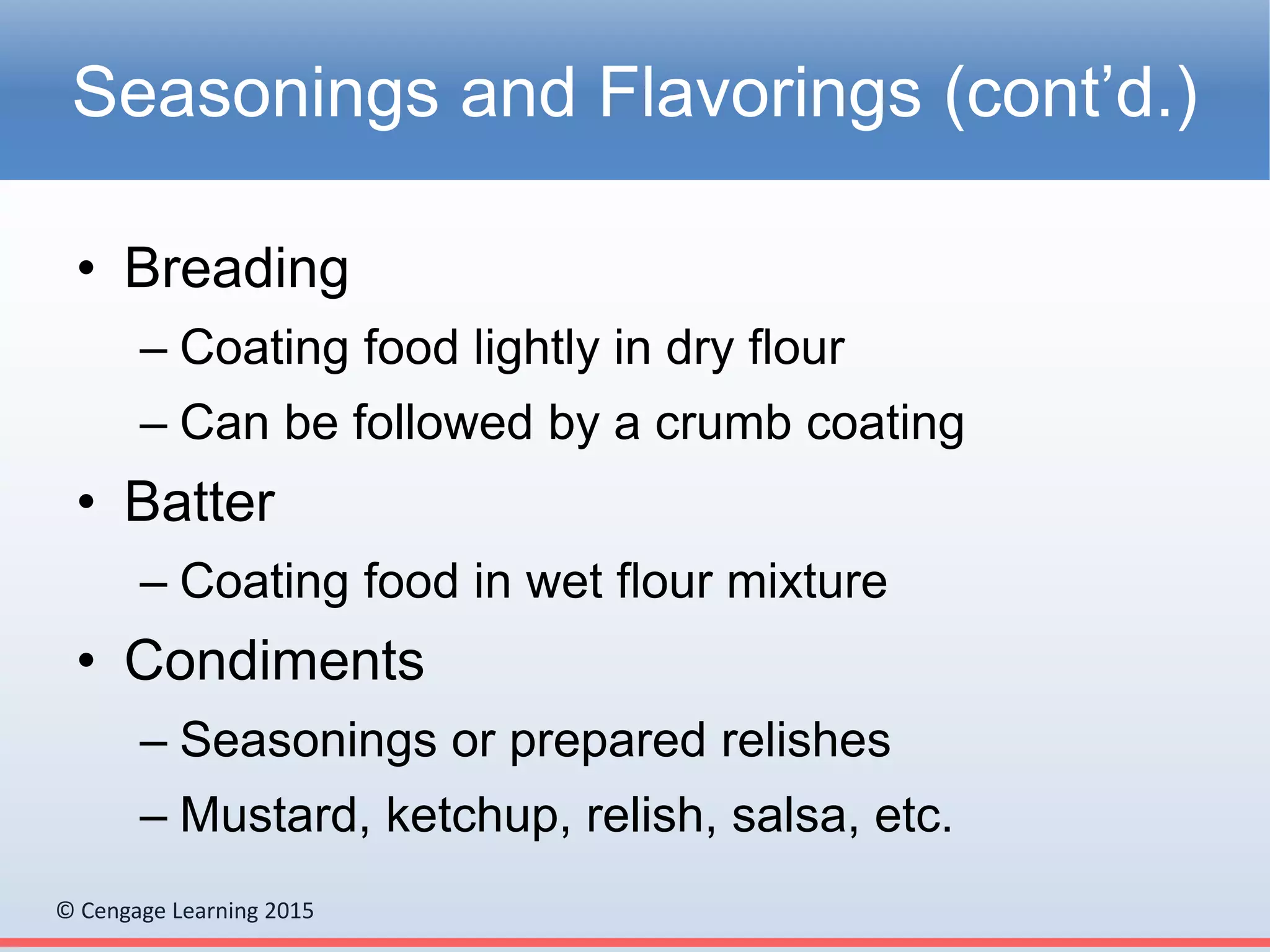 Chapter 5 - Food Preparation Basics | PPTX