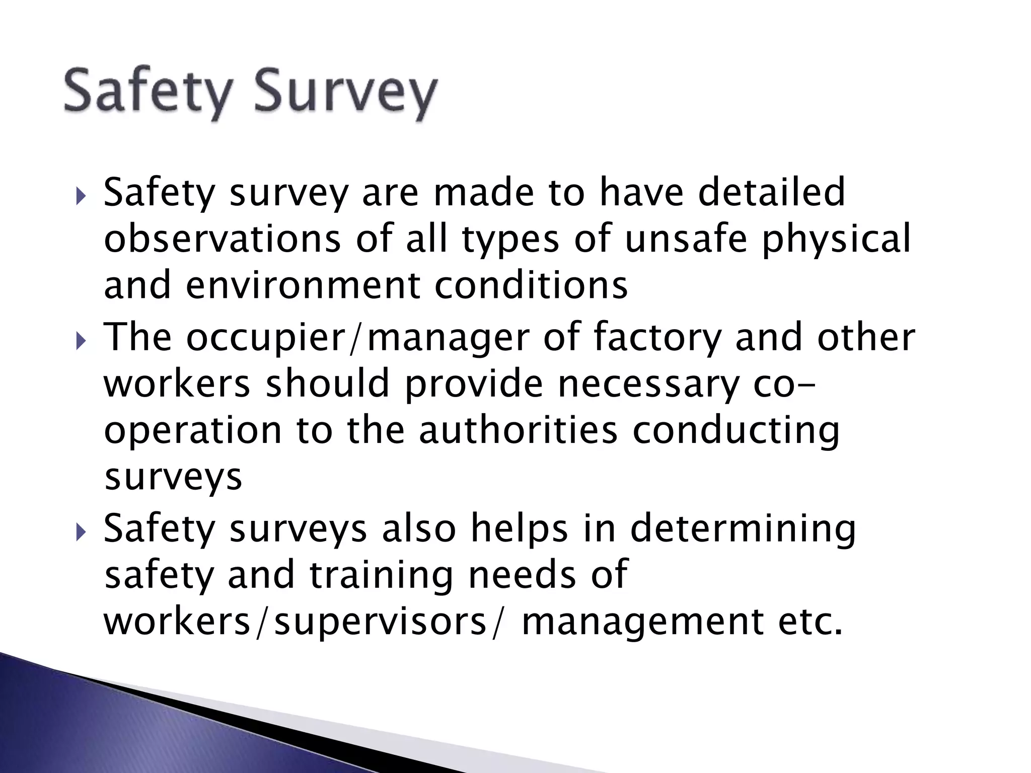 Safety Audit and Safety Survey | PPTX