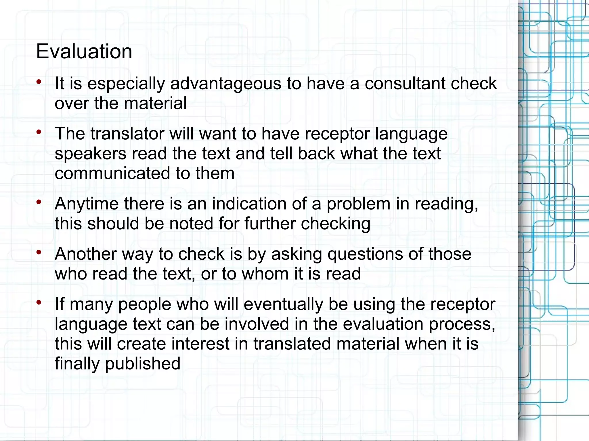 TRANSED Chapter5 Steps in a Translation Project | PPT