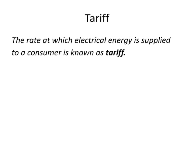 tariff and its types | PPTX