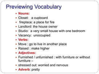 Chapter 5 Home (Interactions 1 Listening and Speaking) | PPT