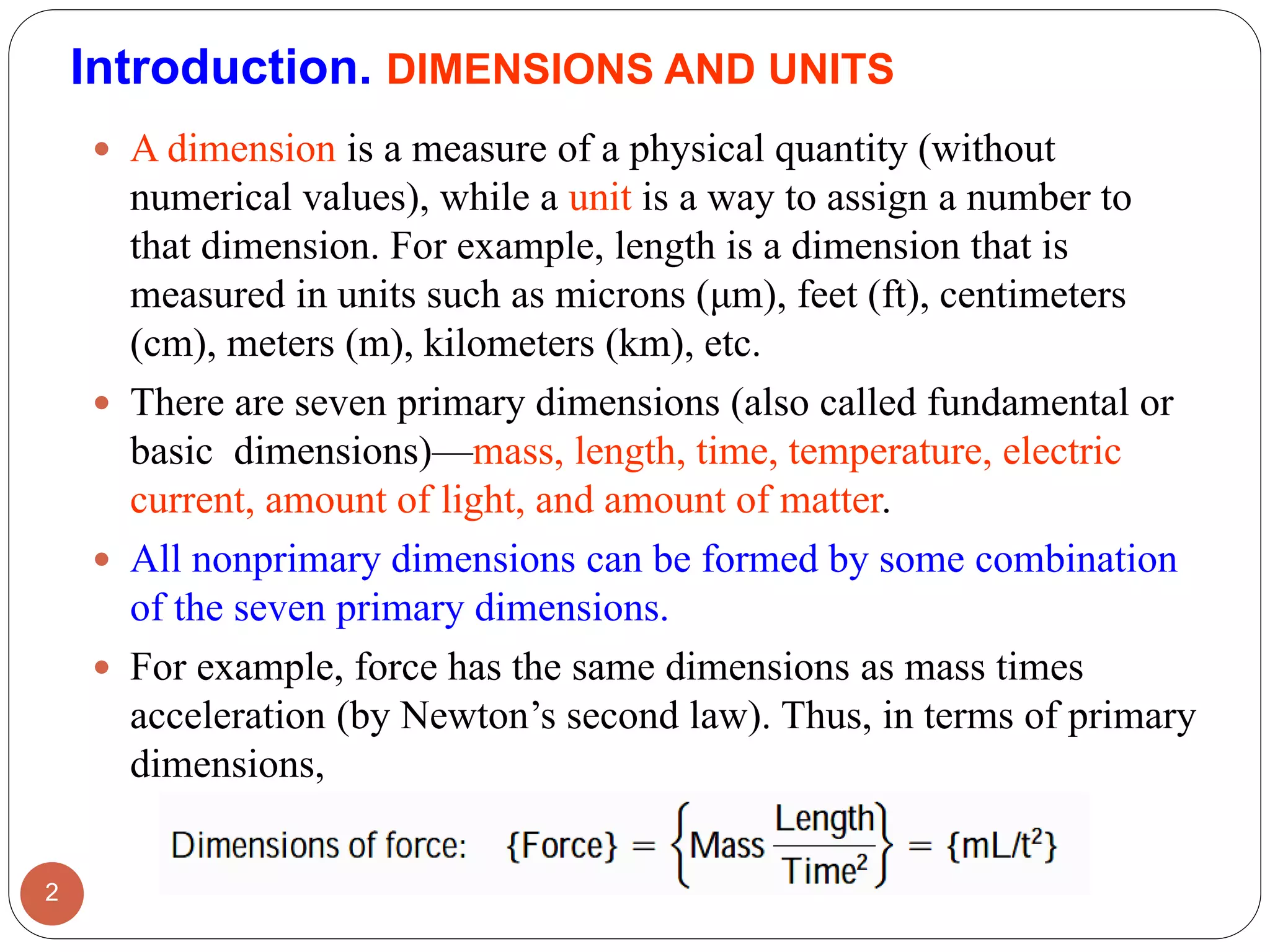 Fluid Mechanics Chapter 5. Dimensional Analysis and Similitude | PDF