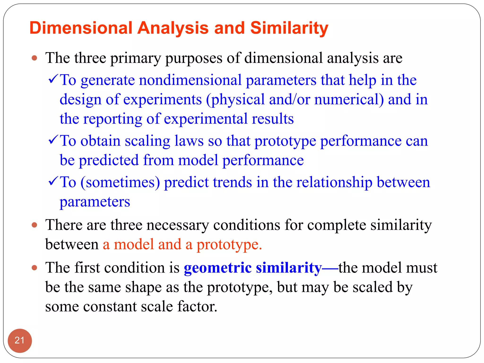 Fluid Mechanics Chapter 5. Dimensional Analysis and Similitude | PDF