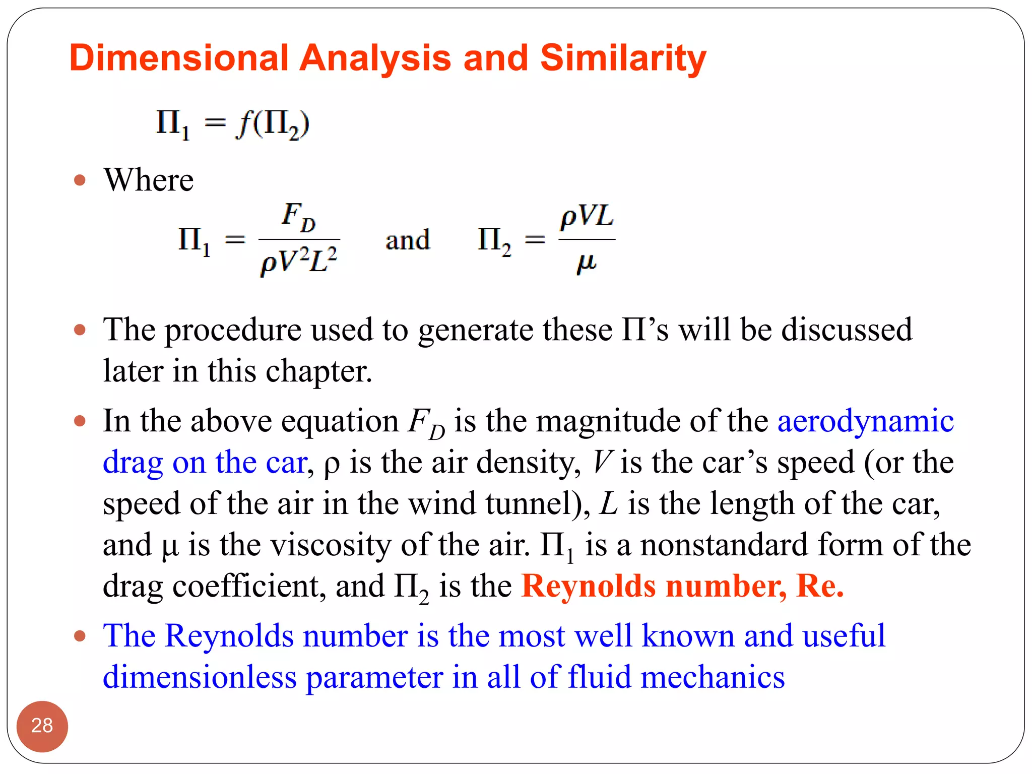 Fluid Mechanics Chapter 5. Dimensional Analysis and Similitude | PDF
