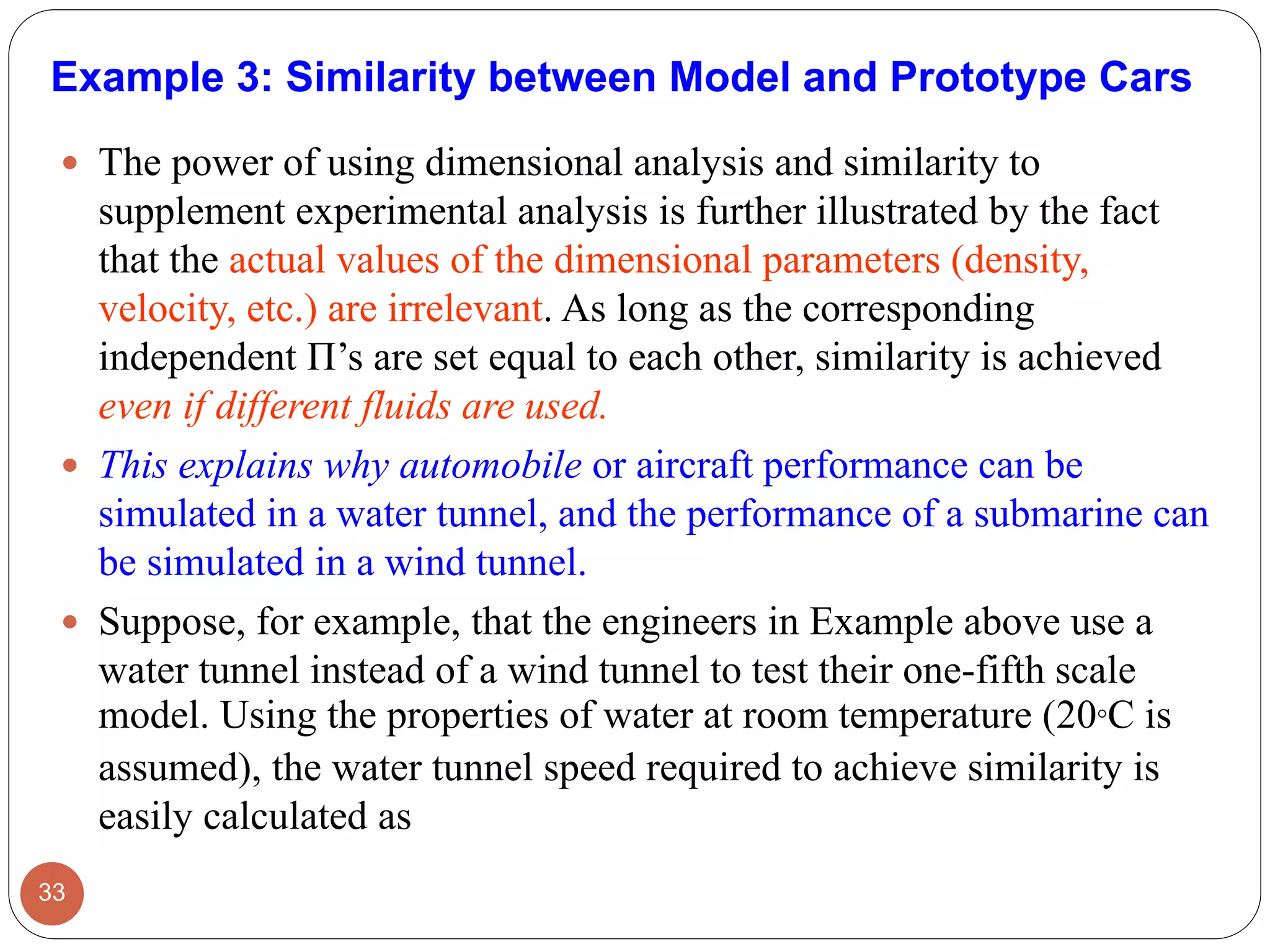 Fluid Mechanics Chapter 5. Dimensional Analysis and Similitude | PDF