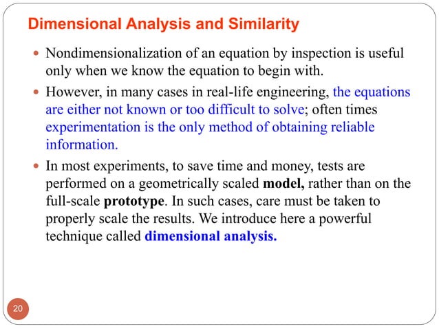 Fluid Mechanics Chapter 5. Dimensional Analysis and Similitude | PDF | Physics | Science