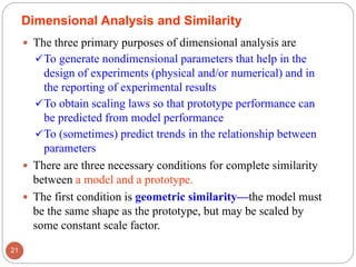 Fluid Mechanics Chapter 5. Dimensional Analysis and Similitude | PDF