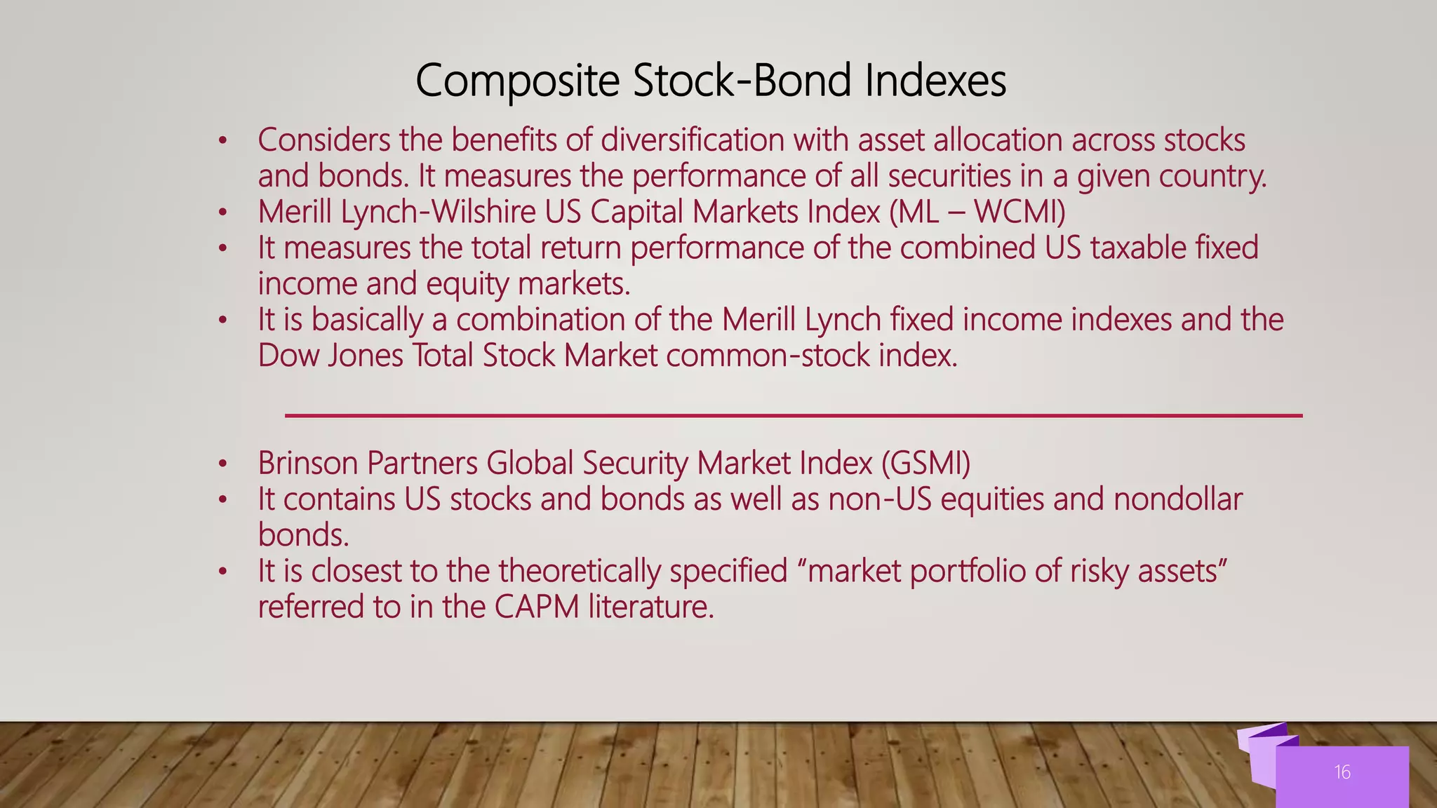 Security Market Indexes | PPTX