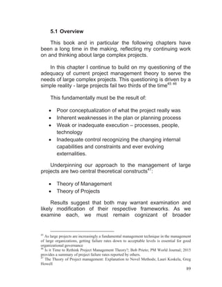 Theory of Management of Large Complex Projects - Chapter 5 | PDF