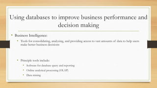 Chapter5 | PPTX | Databases | Computer Software and Applications