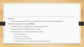 Chapter5 | PPTX | Databases | Computer Software and Applications