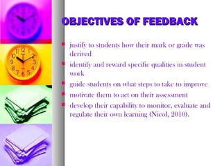 ASSESSMENT- FEEDBACK AND IT’S PROCESS (Disabled And Diverse Learners) | PPT