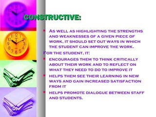 ASSESSMENT- FEEDBACK AND IT’S PROCESS (Disabled And Diverse Learners) | PPT