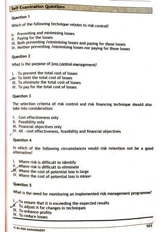 IC-86 Risk Management | PDF