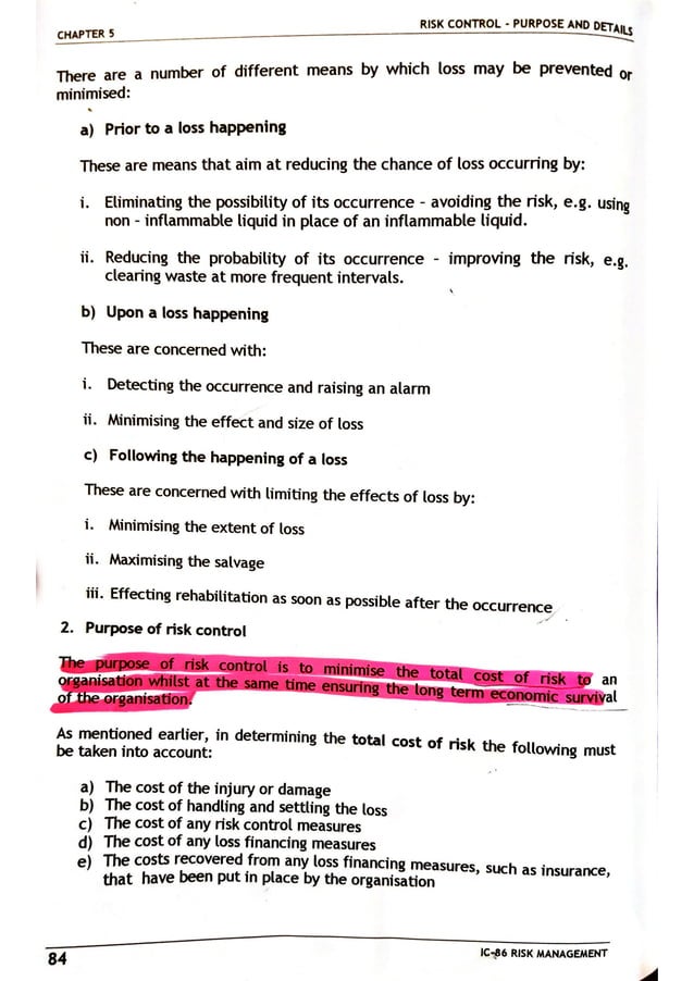 IC-86 Risk Management | PDF