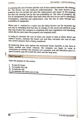 IC-86 Risk Management | PDF