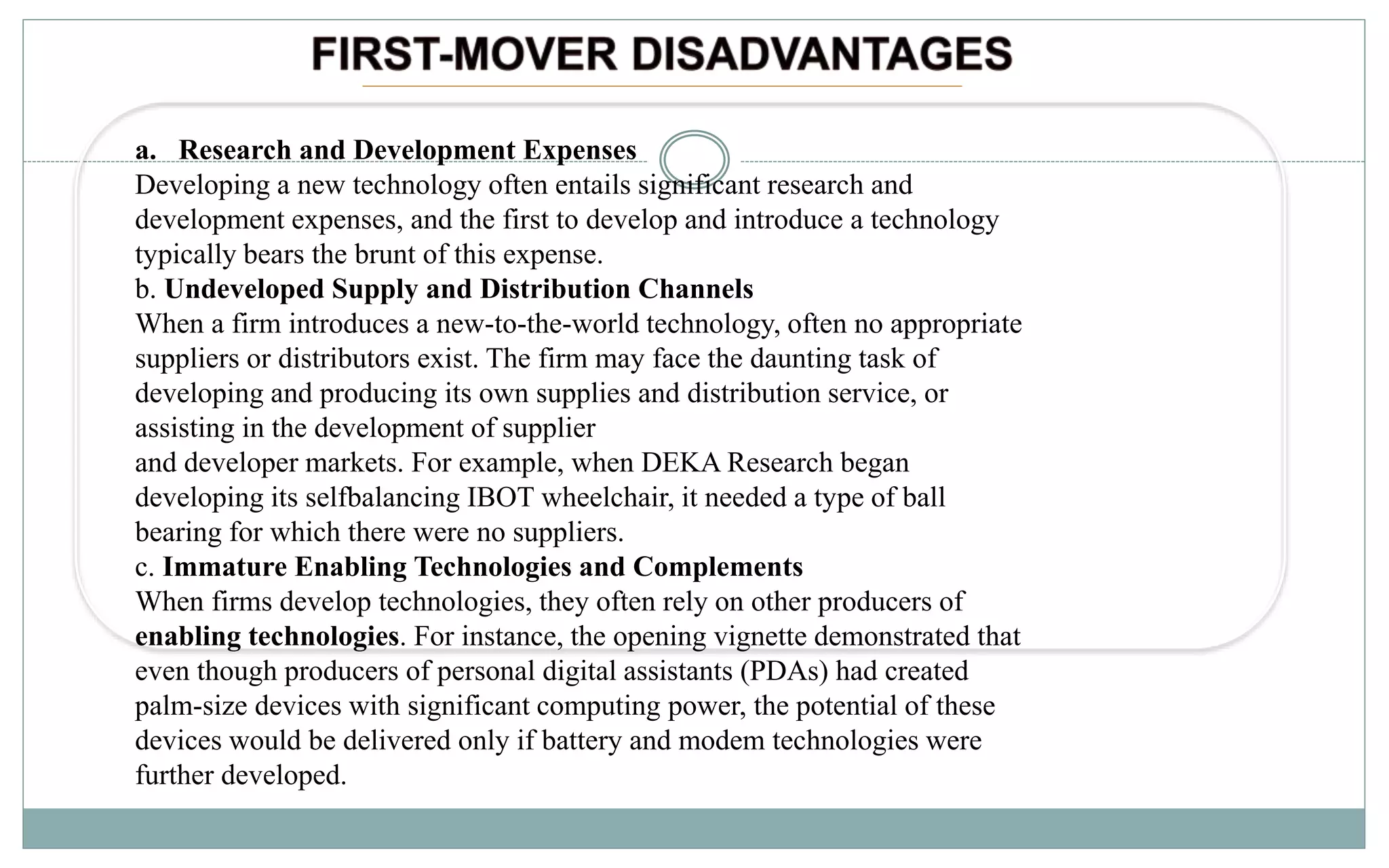 Timing of entry | PPTX