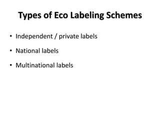 Eco-Labels in Textiles | PPTX