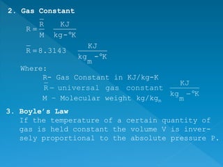 Chapter 5 (ideal gas & gas mixture) | PPT