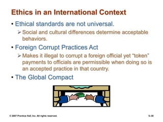 Social Responsibilities and Managerial Ethics. | PPT