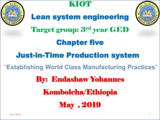 JUST IN TIME PRODUCTION SYSTEM | PPT