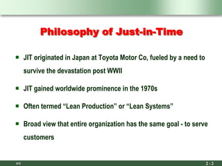 JUST IN TIME PRODUCTION SYSTEM | PPT