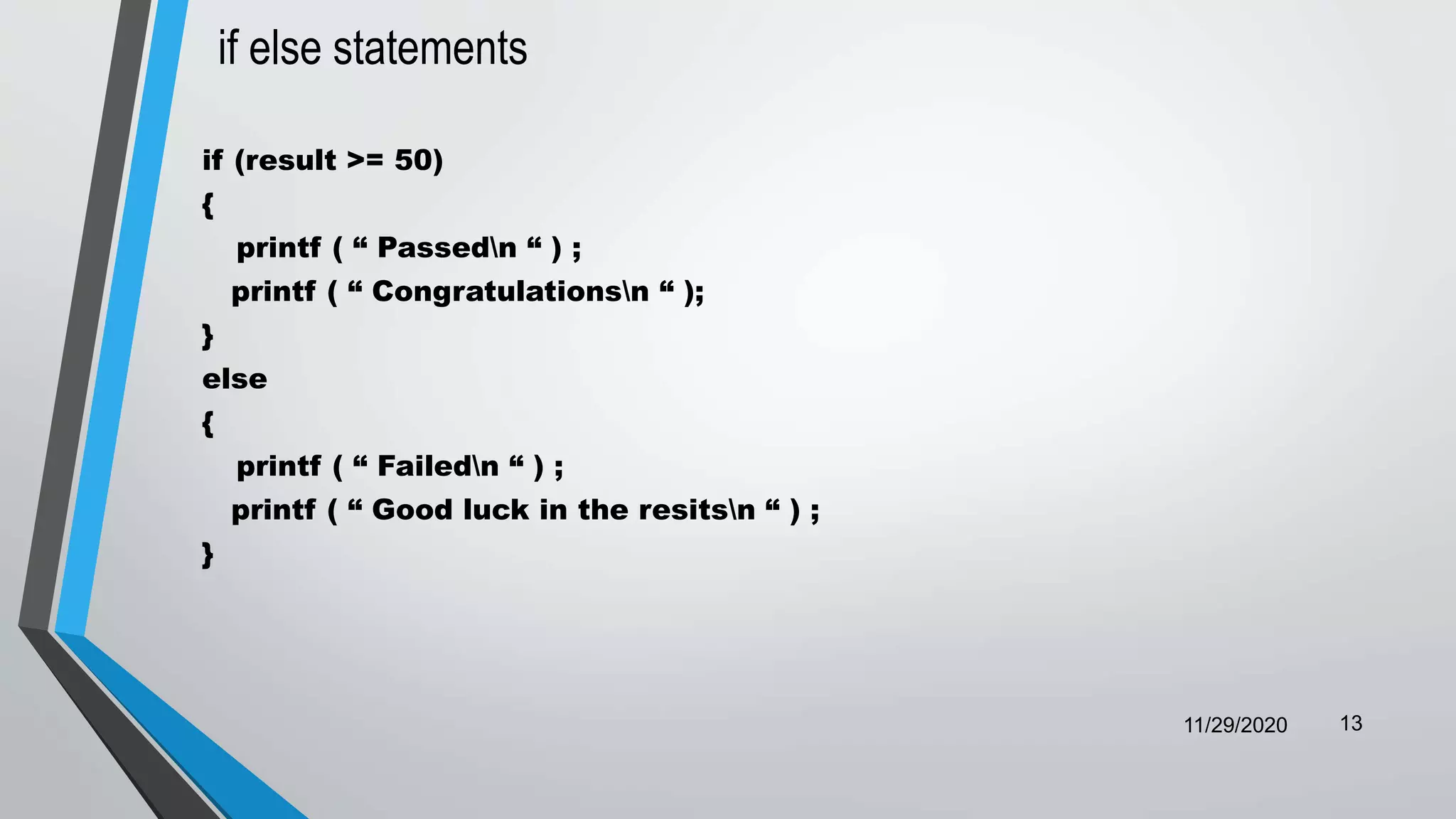 Decision Making and Branching | PPTX
