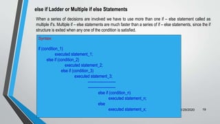 Decision Making and Branching | PPTX