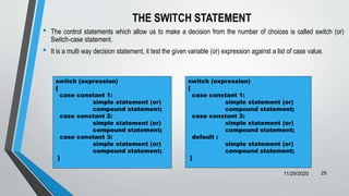 Decision Making and Branching | PPTX