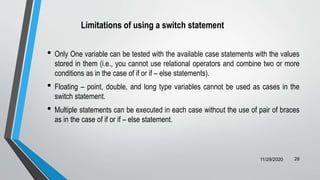 Decision Making and Branching | PPTX