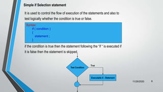 Decision Making and Branching | PPTX