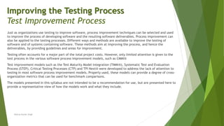 Chapter 5 - Improving the Testing Process | PPT