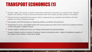 TRANSPORT SUPPLY AND DEMAND | PPTX